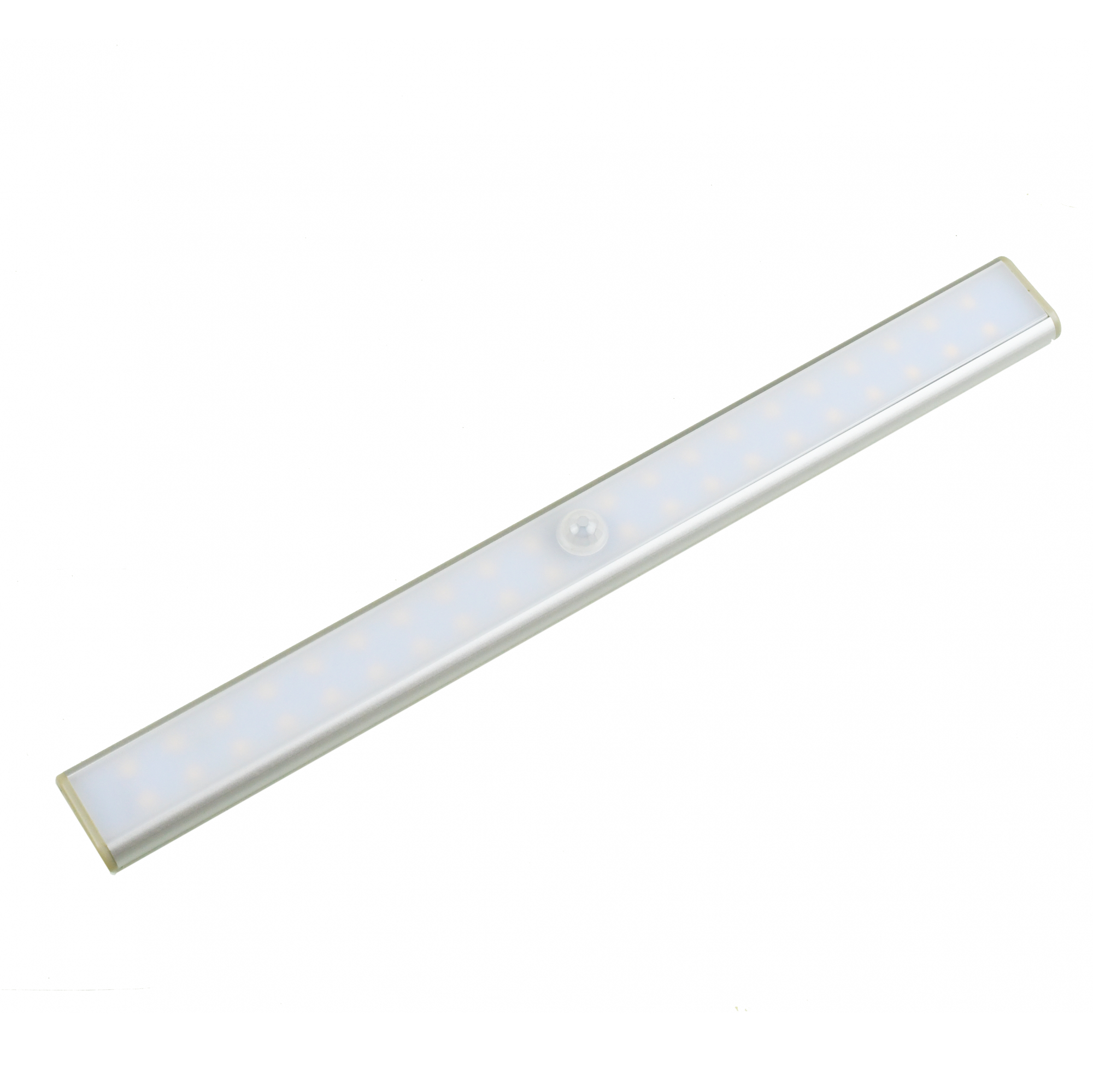 Køb LED Lysskinne - 30 cm. m. sensor, Genopladelig, Hvid 6000K - 225,00kr.