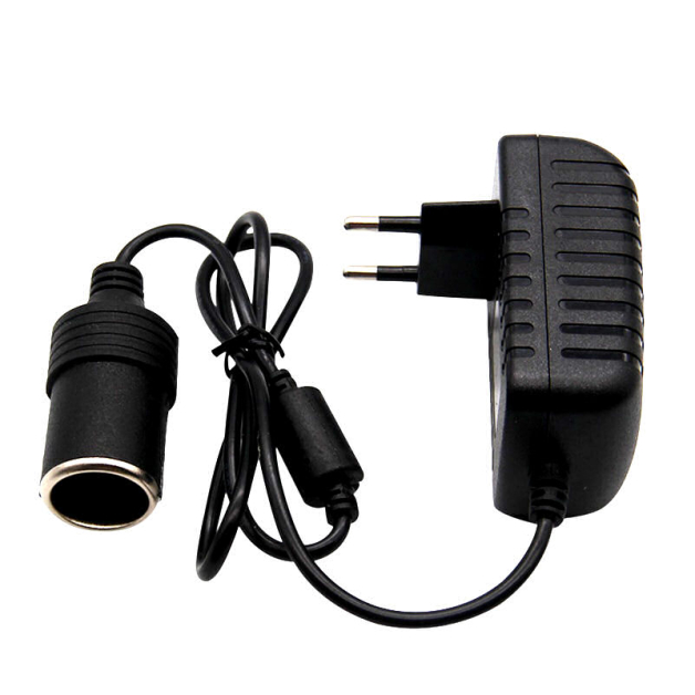 Køb Cigar-tænder omformer 220V/12V - 2A hos Alabazar - 119,00 kr.